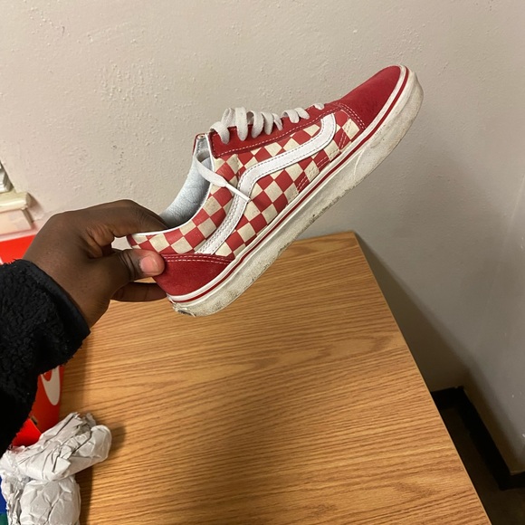 Vans | Shoes | Red Checkered Vans | Poshmark